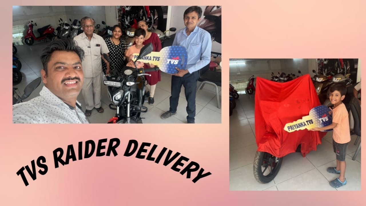 TVS Raider Delivery 🏍️😊🤩|| New addition in the family…. 😎🤩🤩 - YouTube