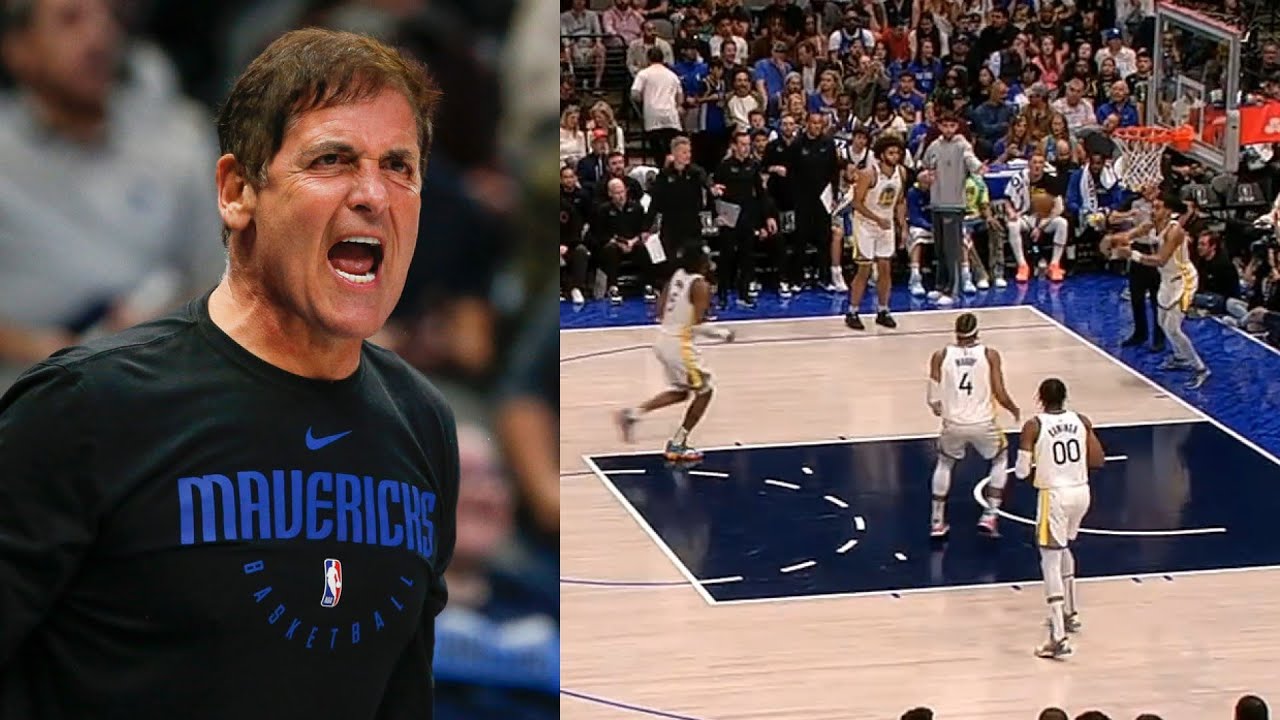 Mark Cuban blasts NBA refs for Warriors wide open dunk with Mavs on ...