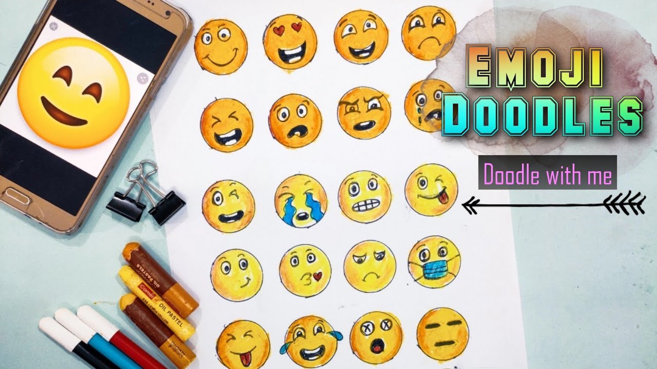 Doodle the Emojis | World Emoji Day | Doodle with me - YouTube