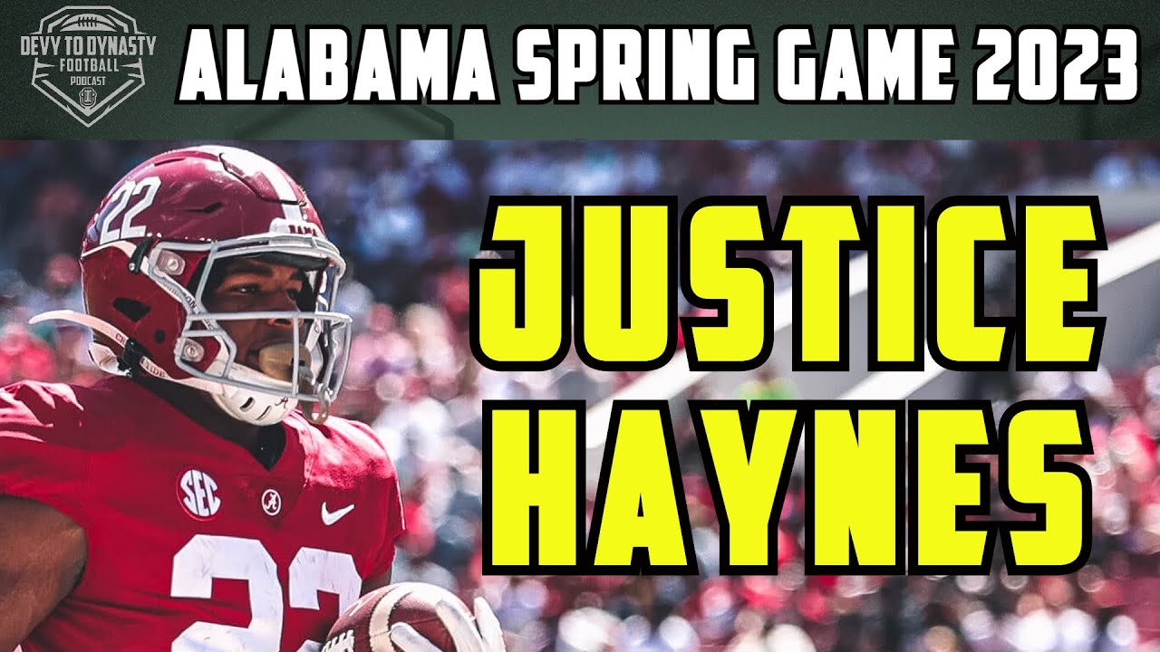 Justice Haynes Spring Game | Alabama Football 2023 - YouTube