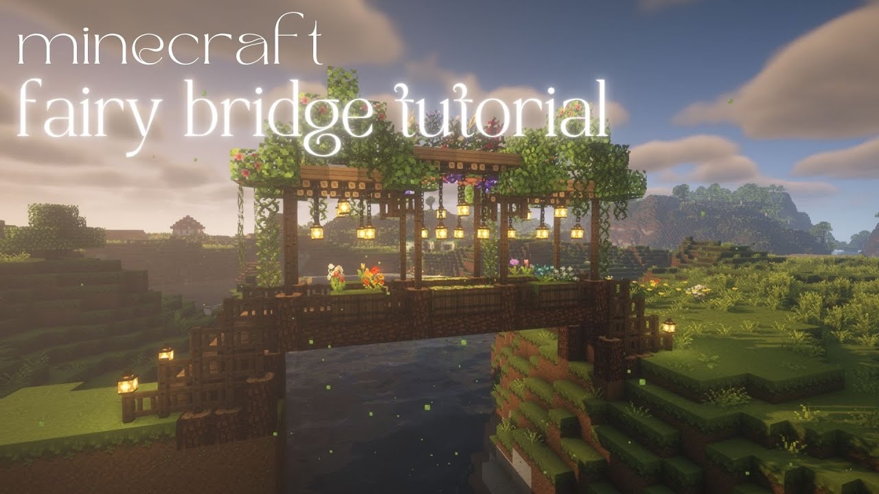 Aesthetic Minecraft │ Fairy Bridge Tutorial 🧚 Mizuno's 16 Craft - YouTube