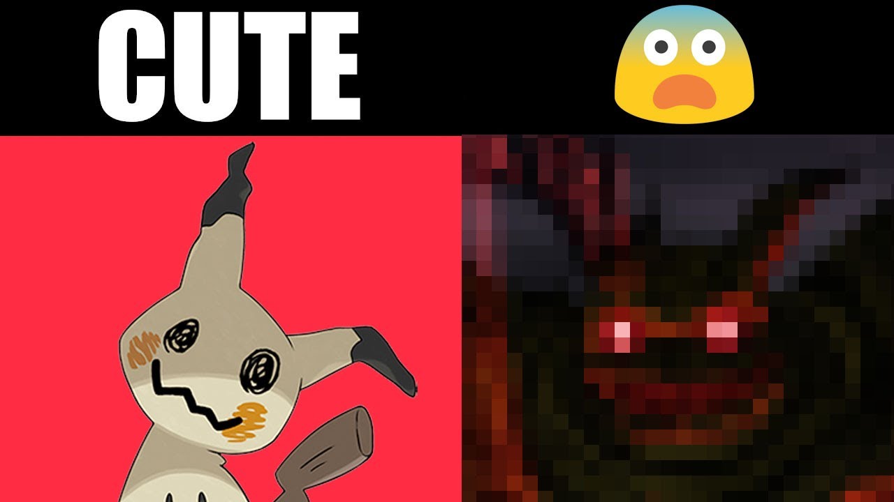 Cute to scary art mimikyu #artchallenge #pokemonart #mimikyu - YouTube