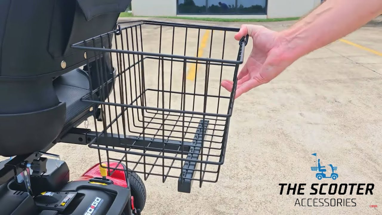 CARRY WHAT YOU NEED Large Rear Basket by The Scooter Accessories for ...