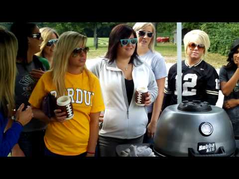Purdue Girls dig the bubba keg grill