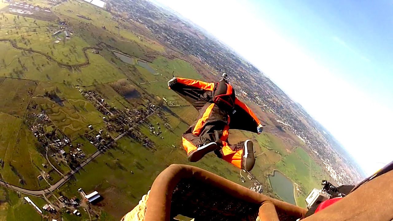 Wingsuit Balloon Jump HD - YouTube
