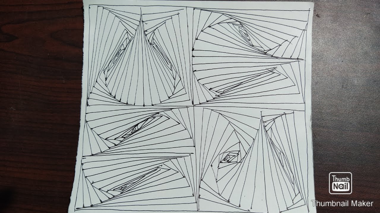 How to draw spiral Drawing | Doodle art | How to create simple spiral ...