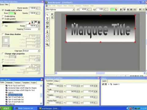 Avid Marquee Title Tool Tutorial - YouTube
