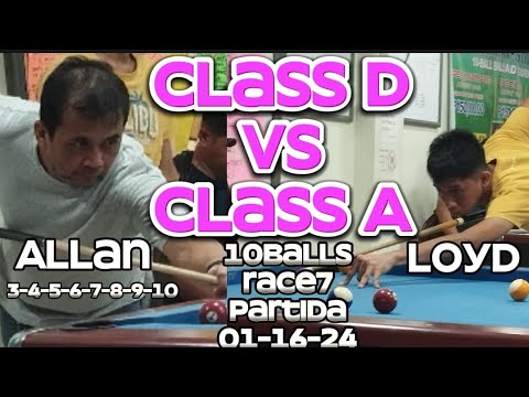 ALLAN (SASA) Vs LOYD (MINTAL) 10balls I Race7 2,2k PrizeM - YouTube