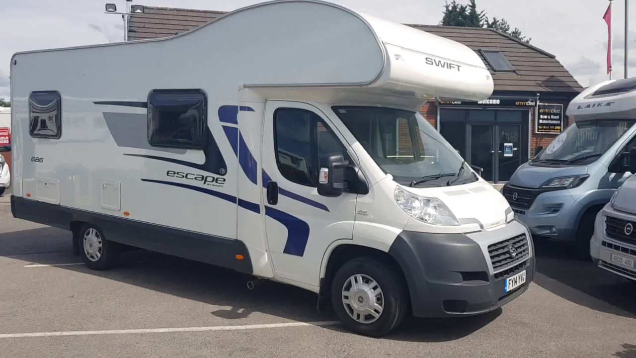Emm-Bee Motorhomes- 2014 Swift Escape 686 Walk Around - YouTube