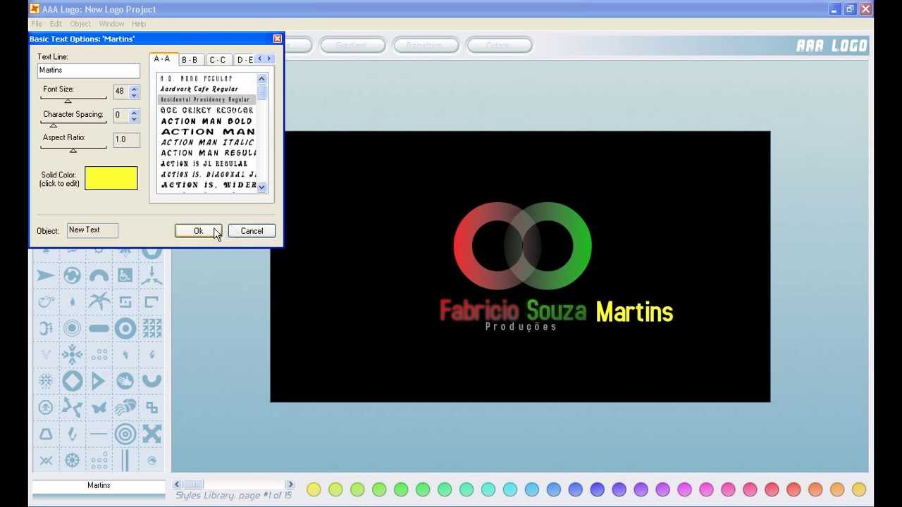 Tutorial: AAA Logo Maker BR - HD - YouTube