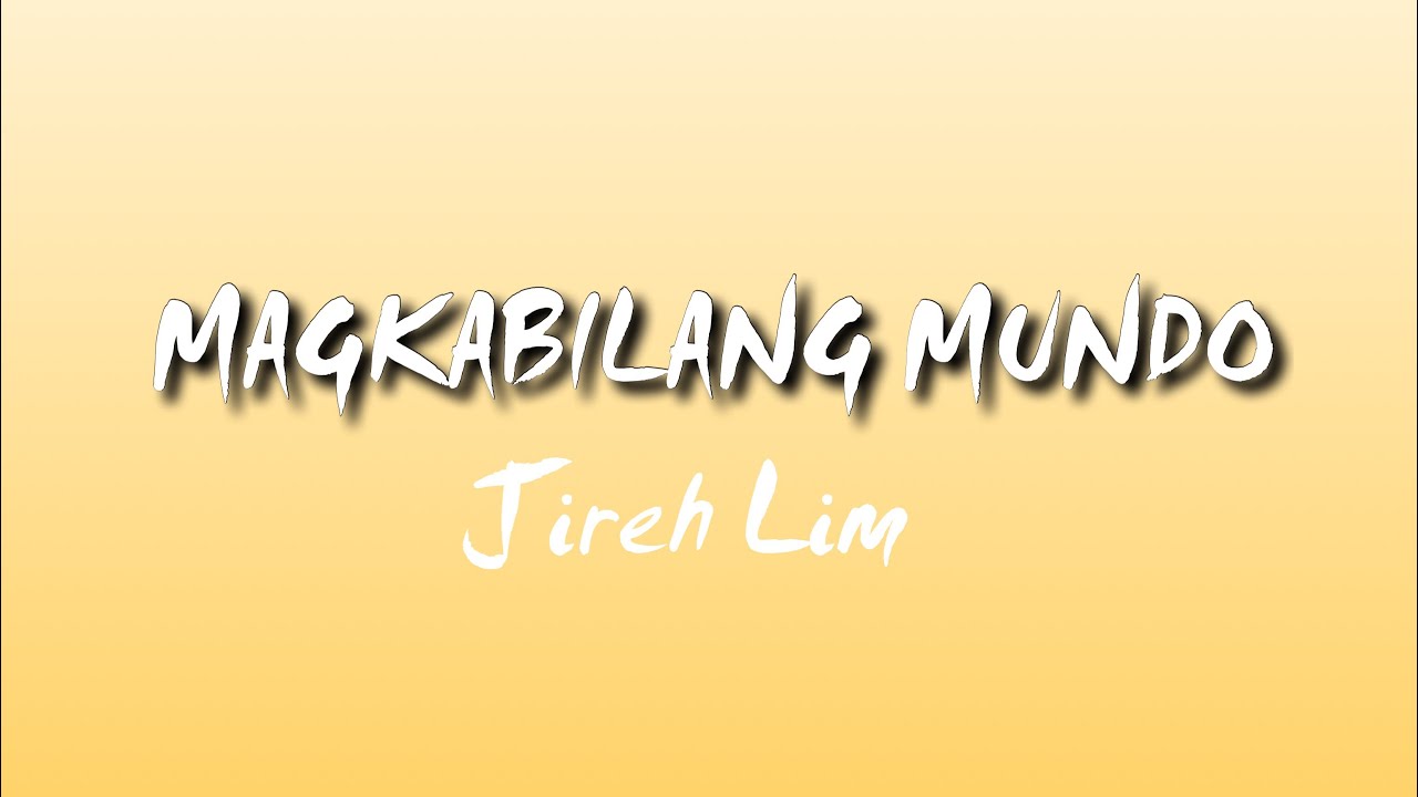 Jireh Lim - Magkabilang Mundo (cover by Linnette) - YouTube