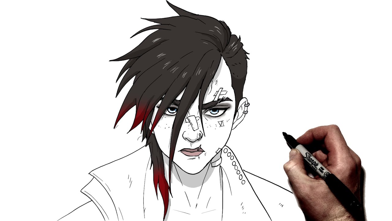 How To Draw Vi | Step By Step | Arcane 2 - YouTube