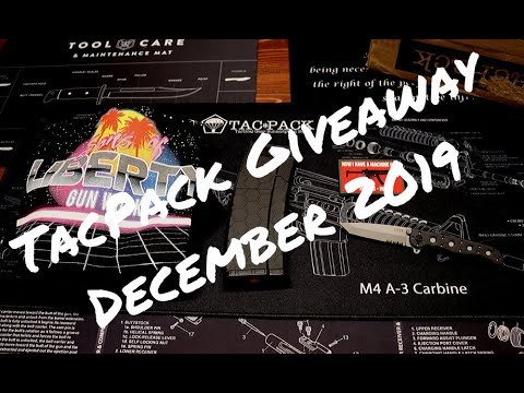 TACPACK Free Giveaway - December 2019 - YouTube