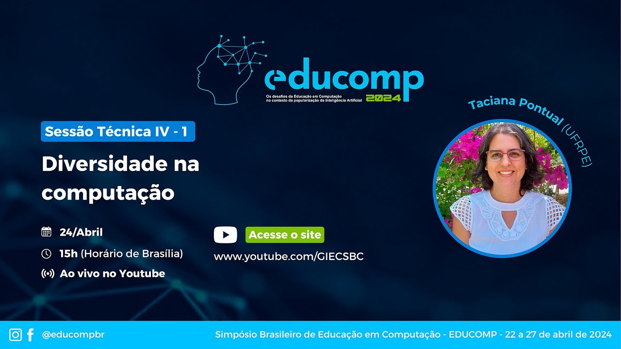 EduComp 2024: ST 4.1 - Diversidade na Computação - YouTube