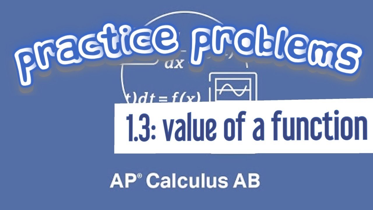 AP Calculus AB 1.3 Value of a Function Graphically with a Hole - YouTube