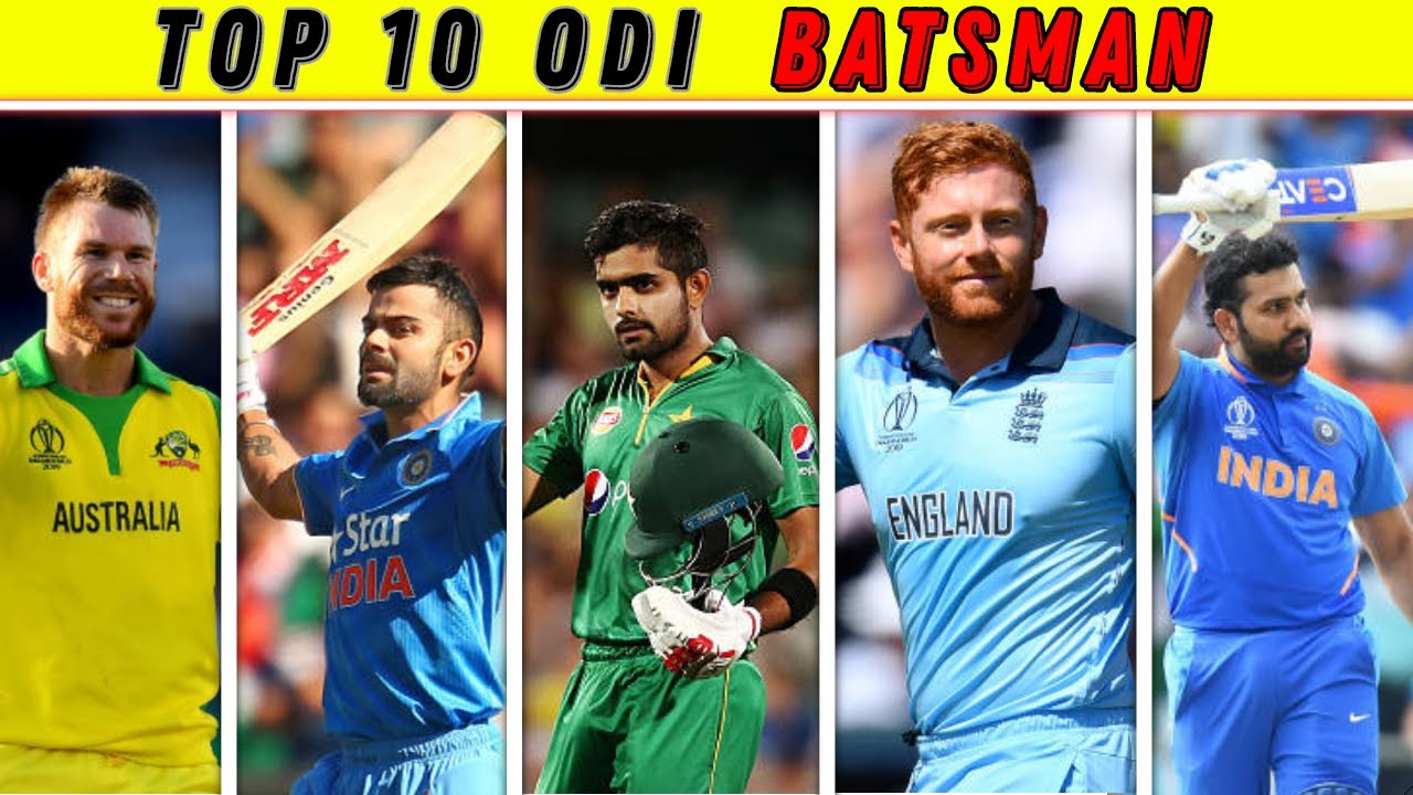 [ Top 10 Best ODI Batsman ] New ICC ODI Ranking | 2021-22 - YouTube