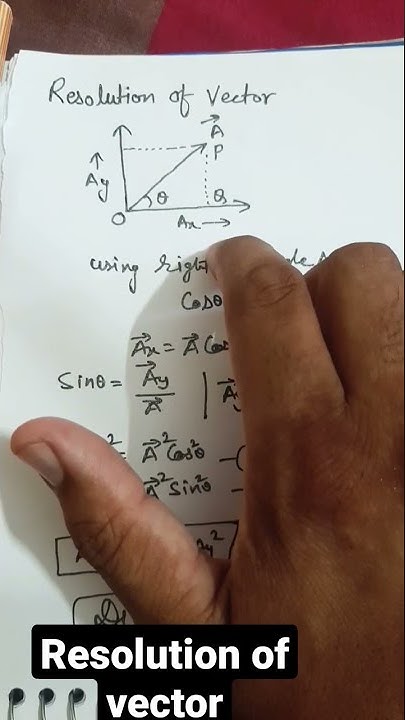 resolution of vector class 11 ncert physics - YouTube