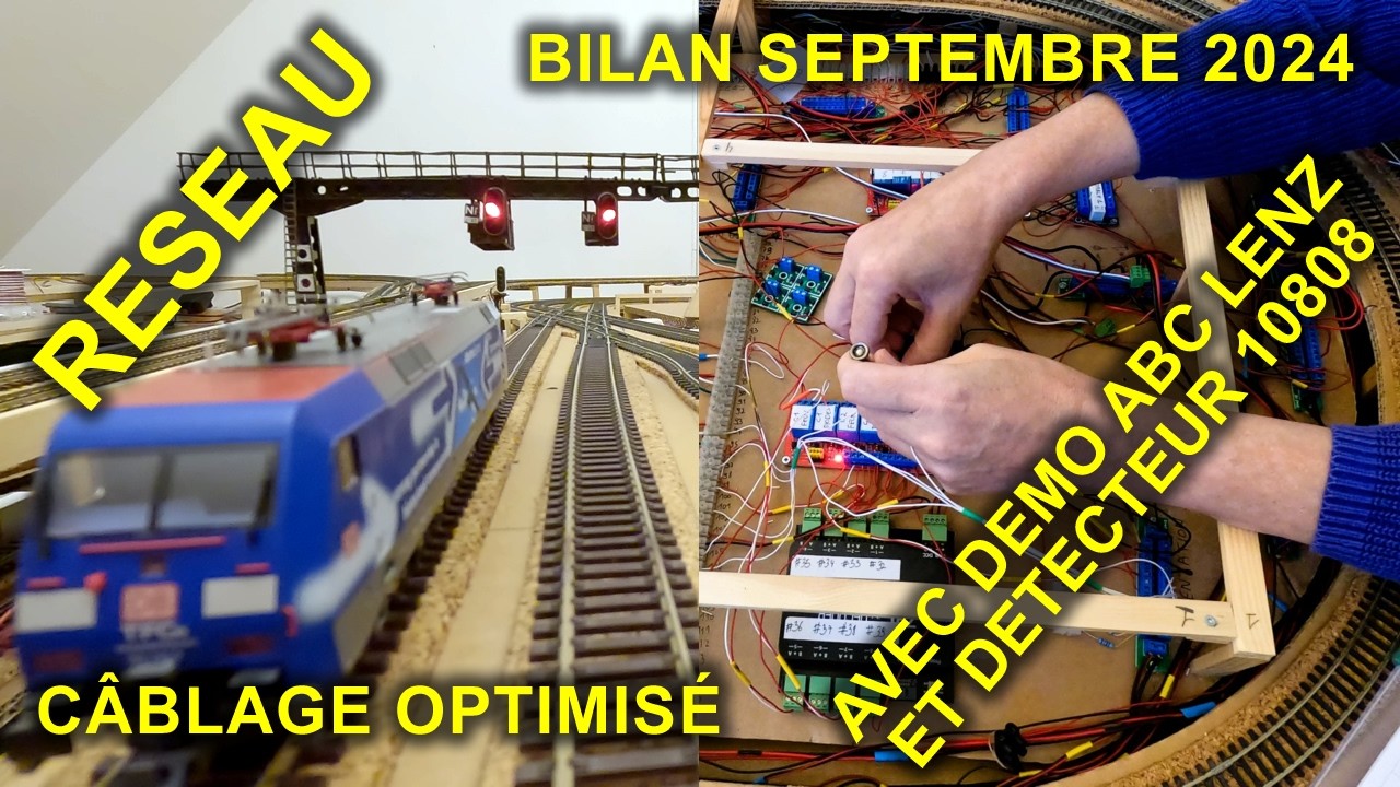 Bilan Septembre 2024 : Câblage optimisé. Démo freinage et détecteur ...