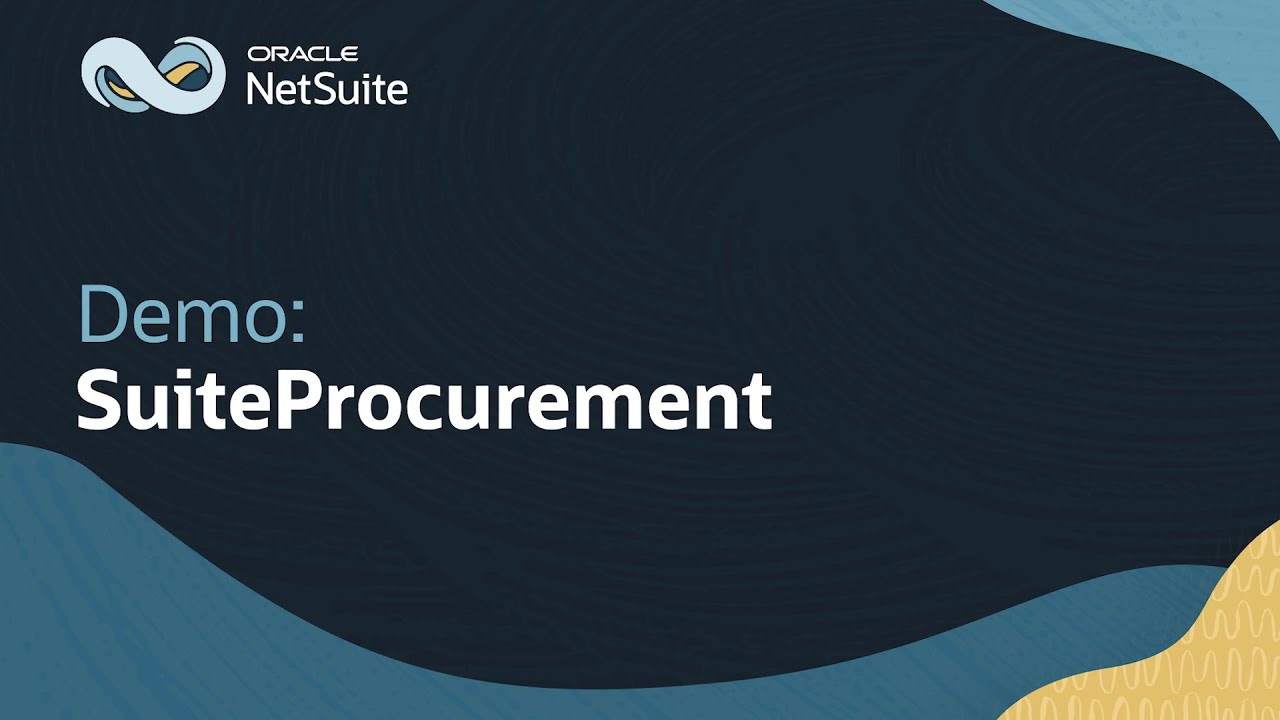 NetSuite SuiteProcurement: Demo - YouTube