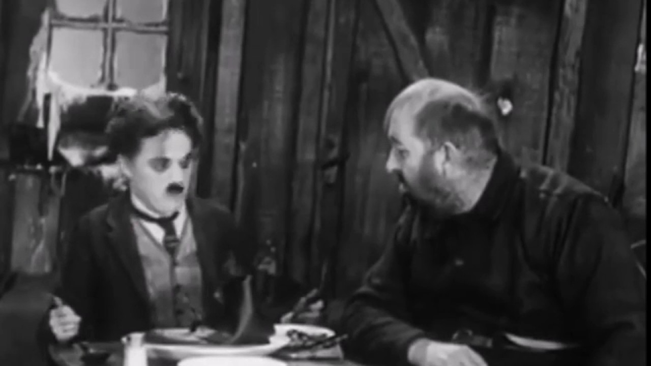 Charlie Chaplin - The Gold Rush - Sharing Shoe Dinner - YouTube