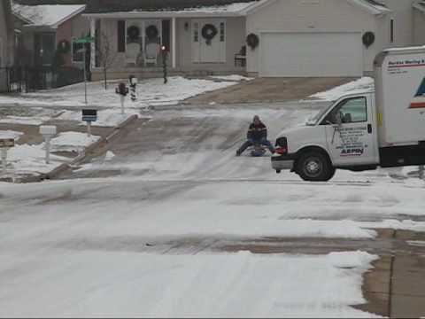 Home Made Gas Powered Sled Cycle - YouTube
