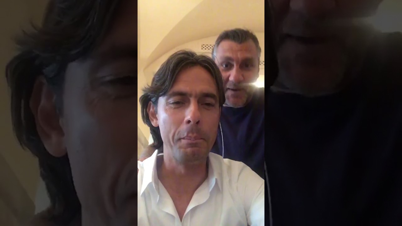 Pippo Inzaghi e Christian Vieri tra menù e... asini! - YouTube