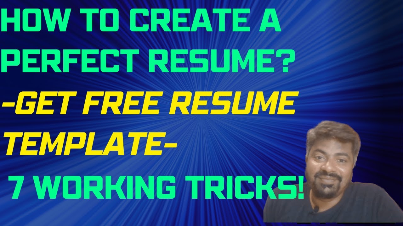 How to create a perfect resume in tamil | 7 working tricks | Resume ...