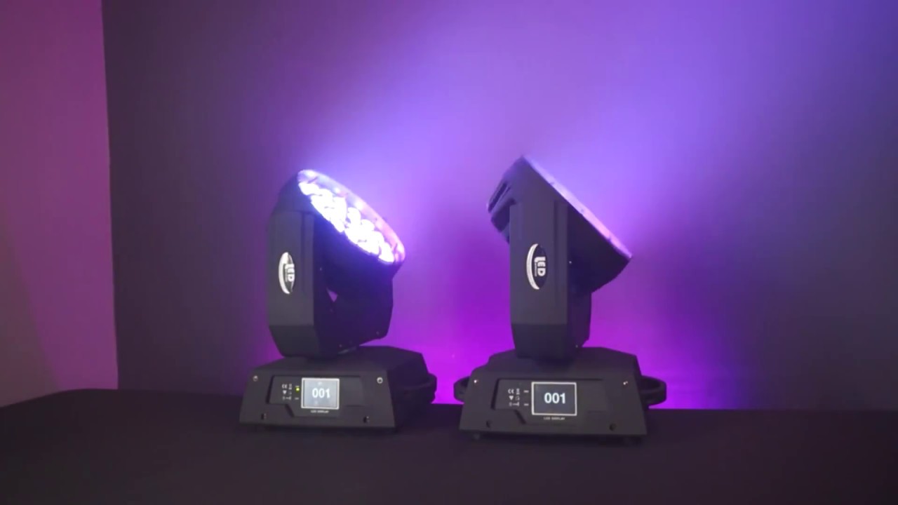 Colorstage WASH 36x18w 6in1 RGBWAUV - YouTube