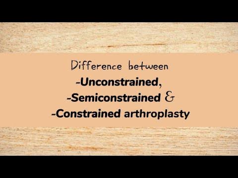 Unconstrained, Semiconstrained and Constrained Arthroplasty difference ...