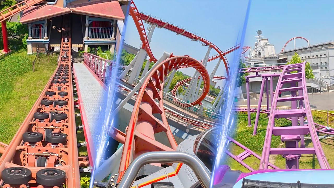 All Roller Coasters at Fanta Park Glorious Orient Cixi 🇨🇳 - YouTube
