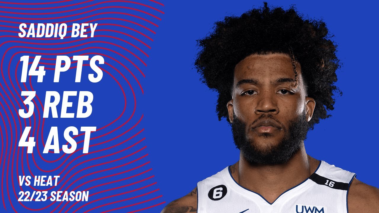 Saddiq Bey vs Miami Heat | Dec 6, 2022 - YouTube