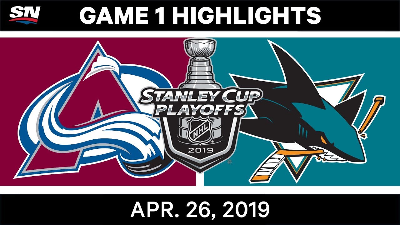 NHL Highlights | Sharks vs. Avalanche, Game 1 - April 26, 2019 - YouTube
