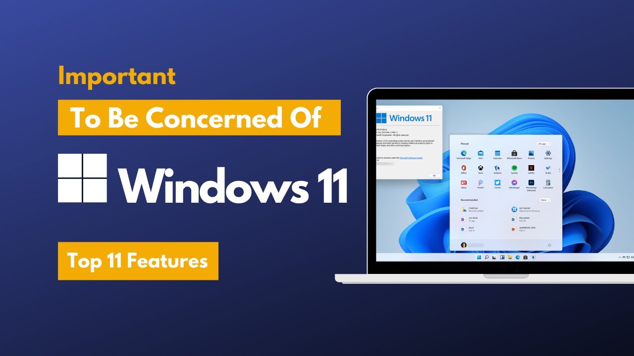 Windows 11 Official Hands-on with top 11 Features - YouTube