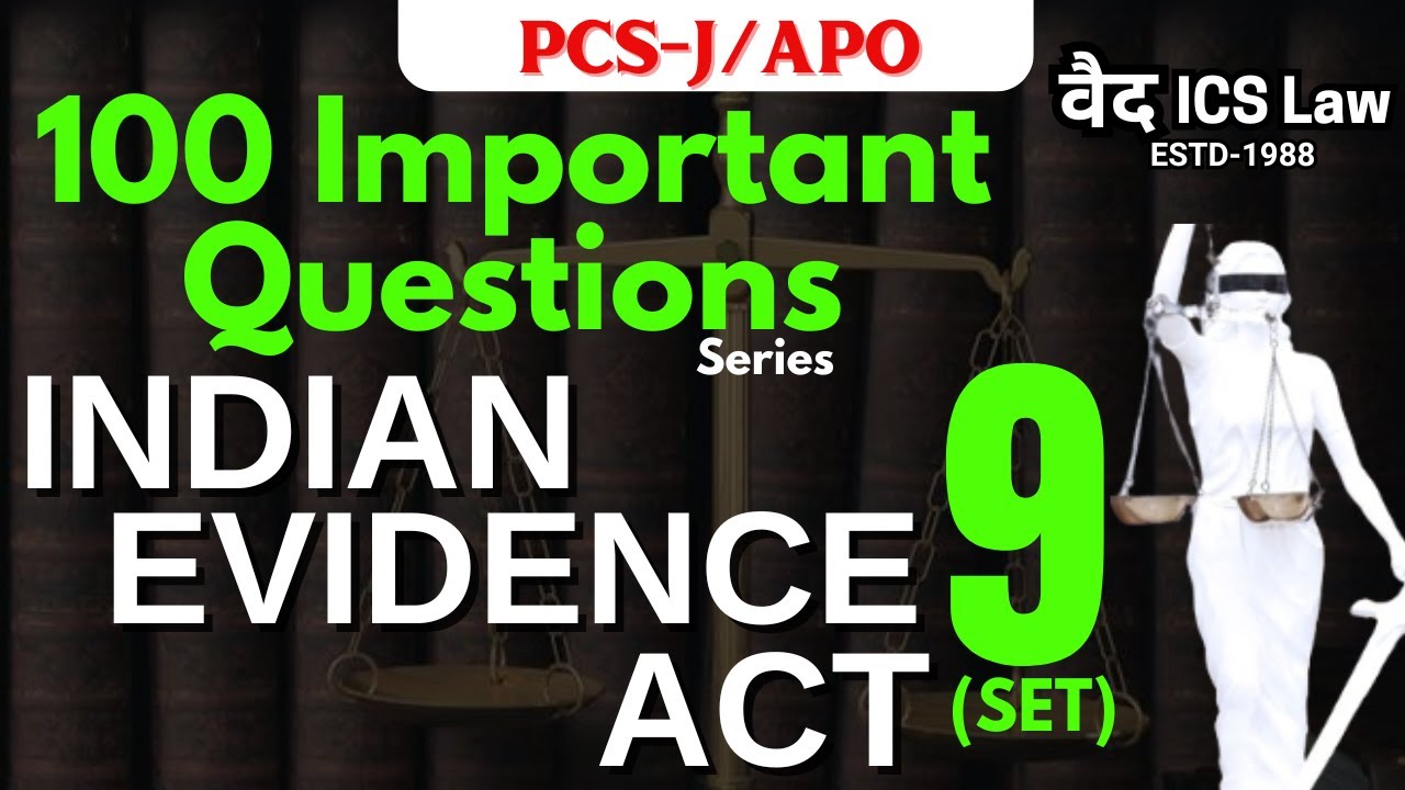 Indian Evidence Act 100-Important Question Series-9 | Vaids ICS Law ...