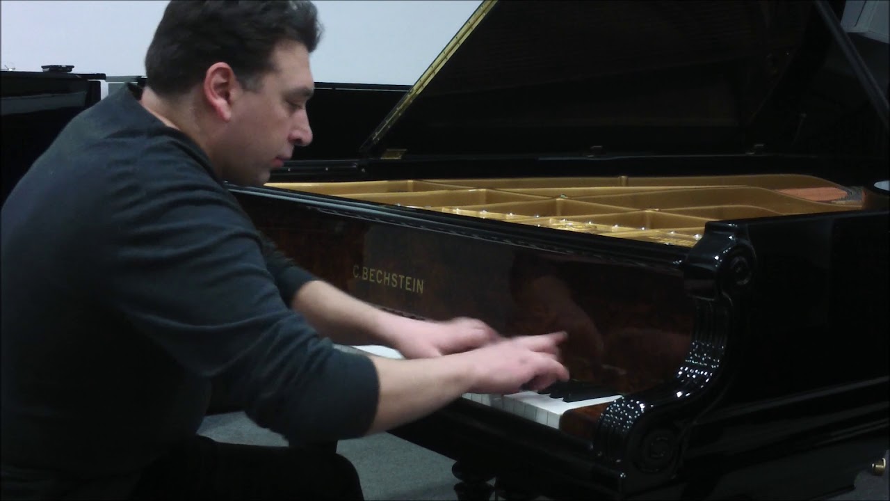 Grand Piano C. Bechstein model D fully restored - YouTube