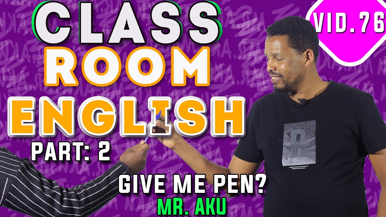 Class room English Conversation for Student Vocabulary and Expressions ...