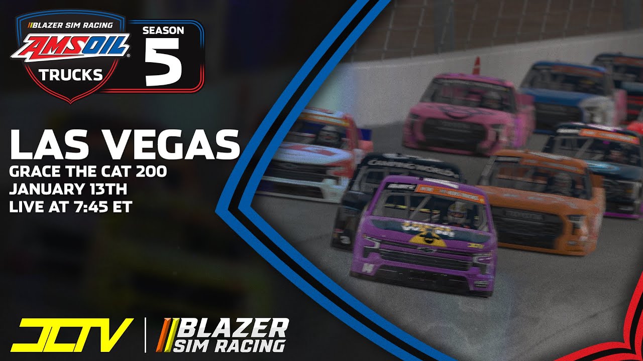 iRacing // BSR AMSOIL Truck Series Grace The Cat 200 at Las Vegas - YouTube