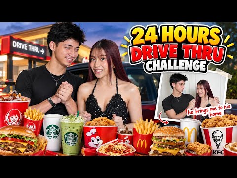24 HOURS DRIVE THRU CHALLENGE! *DINALA KO SI SOPHIA SA BAHAY NAMEN*