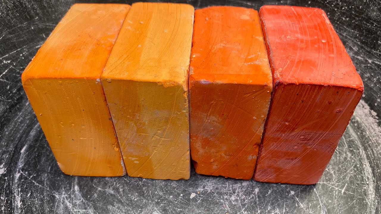 Dyed Mute Blocks - Crunchy - Different Shades of Orange & A Red Block ...