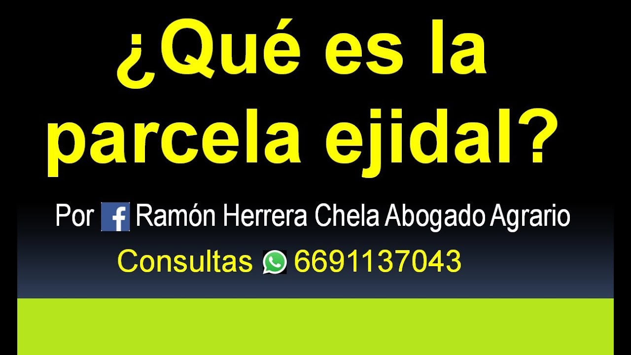 ¿Qué significa Parcela? - YouTube