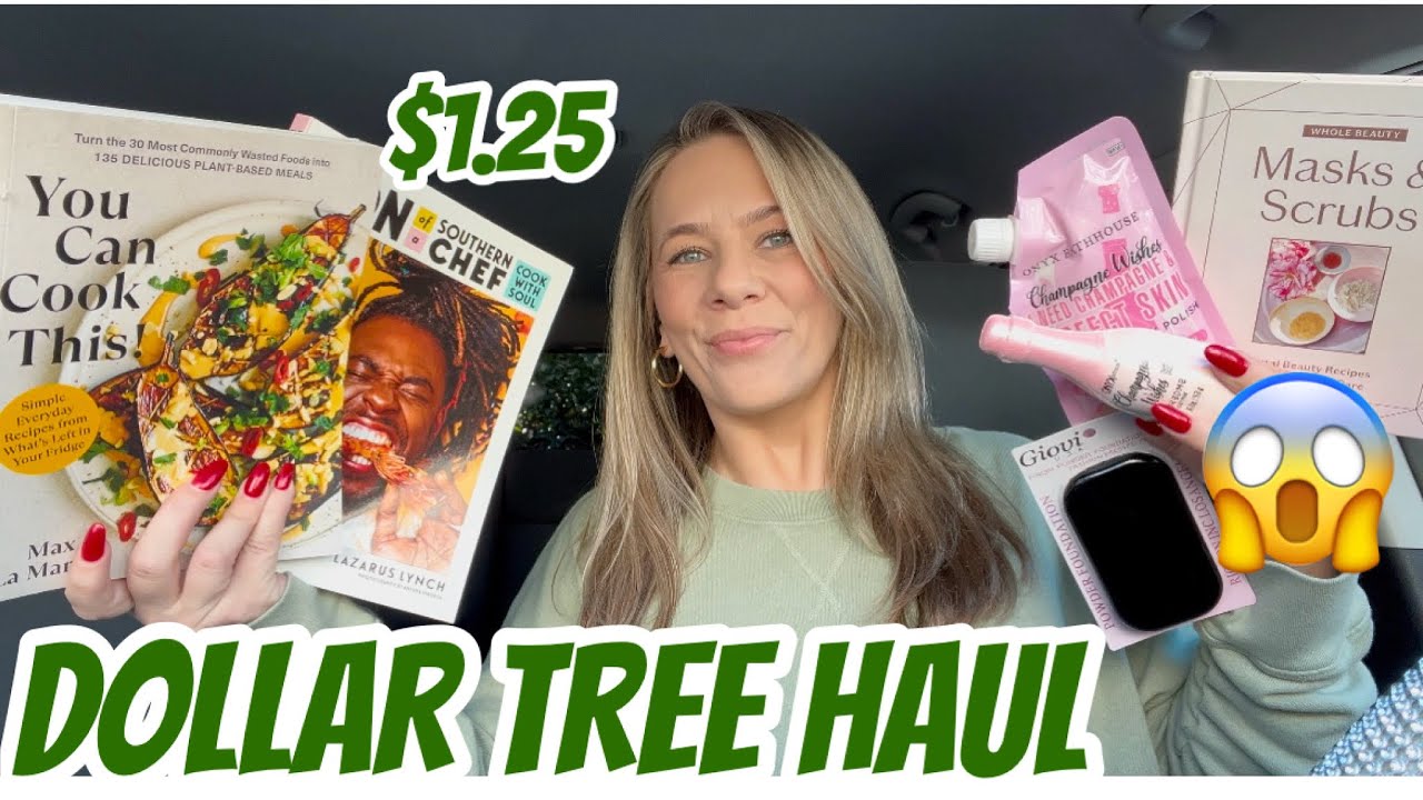 DOLLAR TREE HAUL | NEW | CAR HAUL | COOKBOOKS & MORE - YouTube