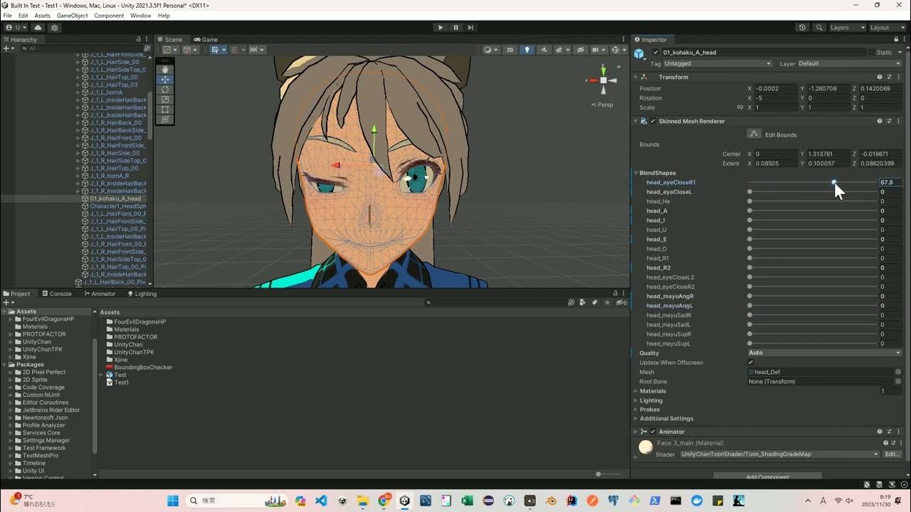 Skinned Mesh Renderer BlendShapes - YouTube
