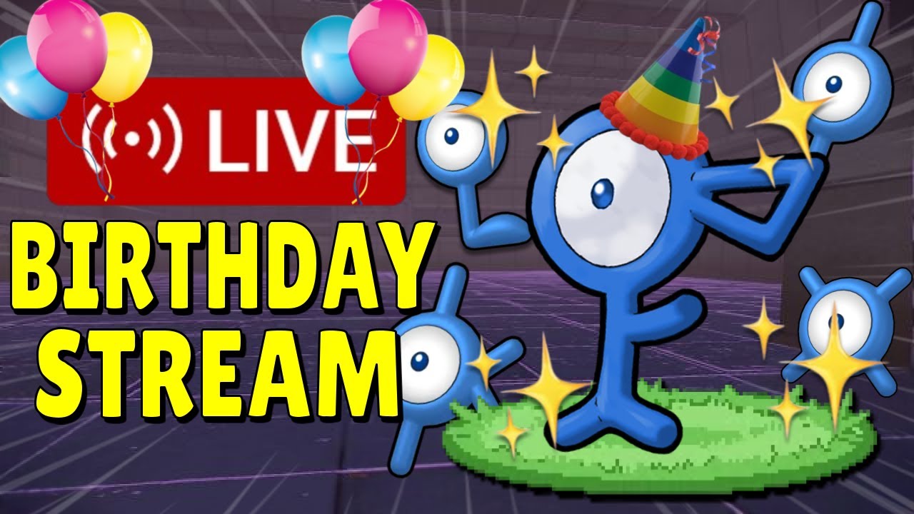 BIRTHDAY STREAM! SHINY HUNTING ALL THE UNOWNS - 8/28 Pokemon Legends ...
