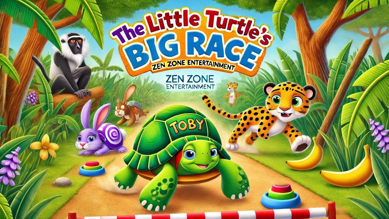 The Little Turtle’s Big Race 🐢🏁 | Inspiring Kids’ Story | Zen Zone ...