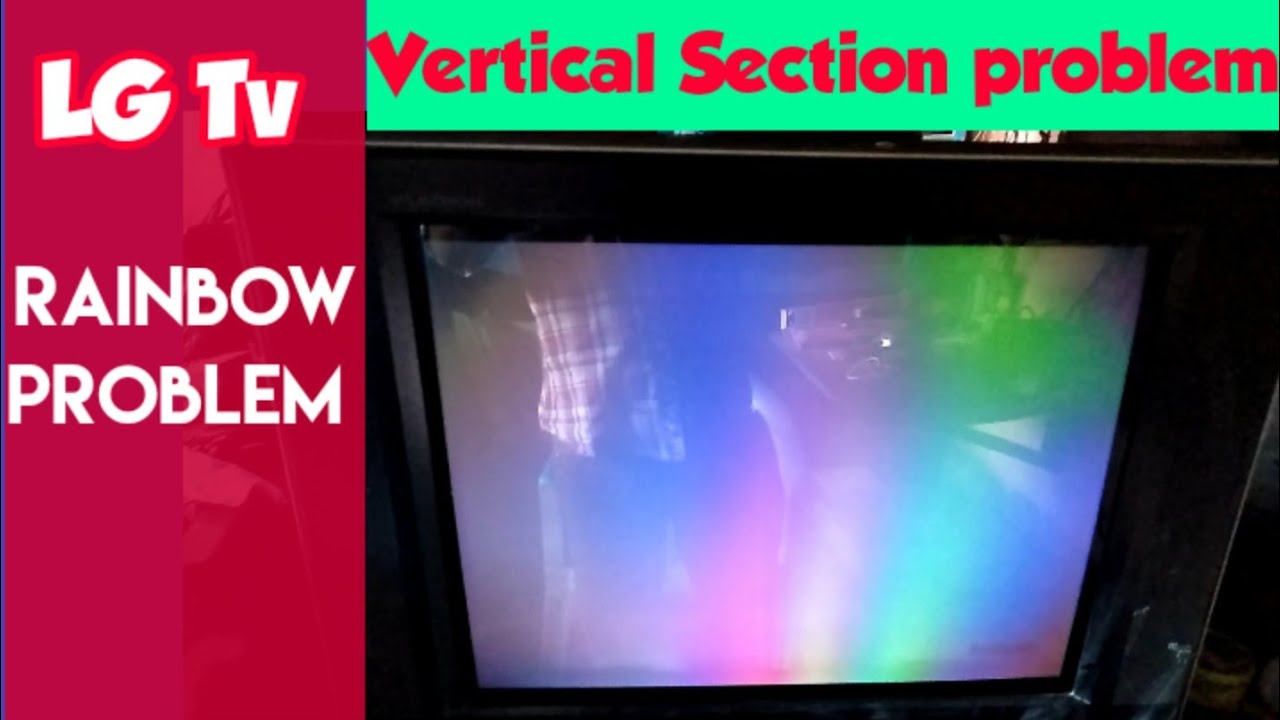 Lg tv rainbow problem || Vertical IC modify || No picture problem in lg ...