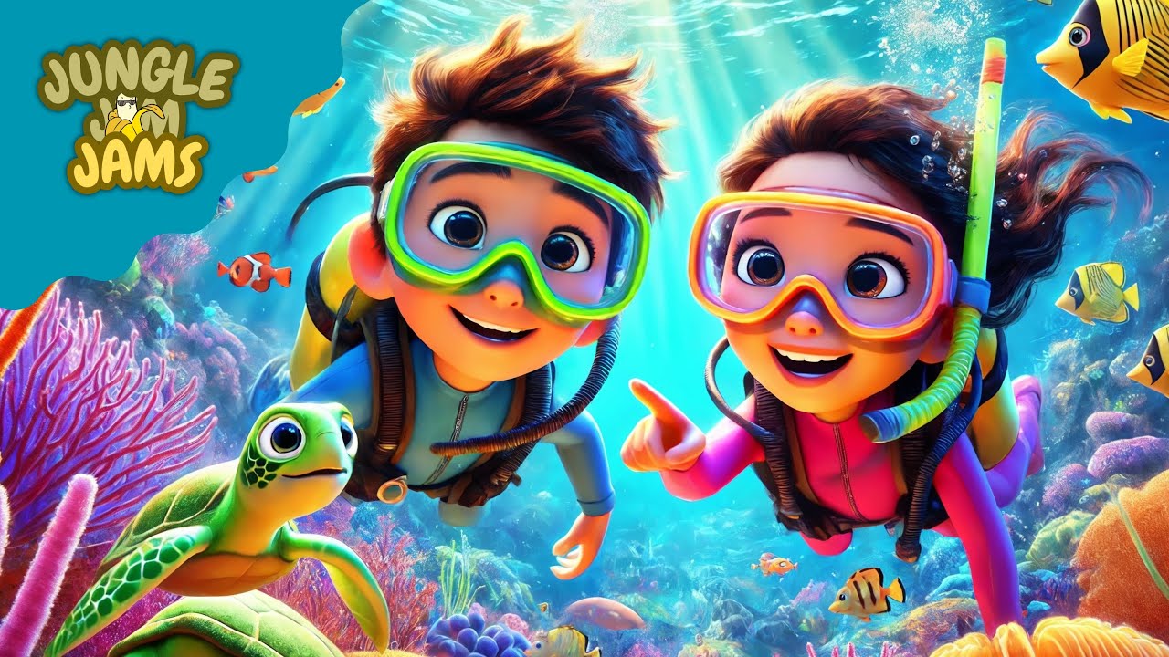 Under The Ocean Blue | Kids Marine Animal Song | Jungle Jim Jams Songs ...