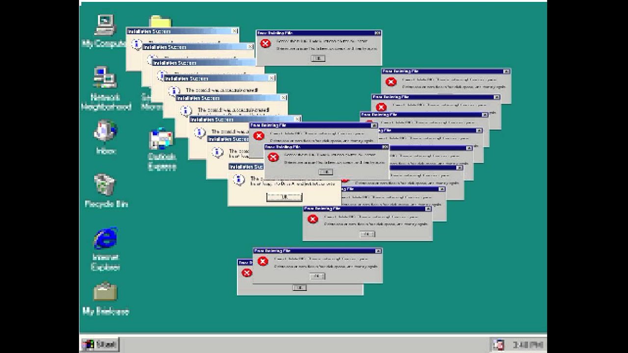 Windows 95 Crazy Error - YouTube