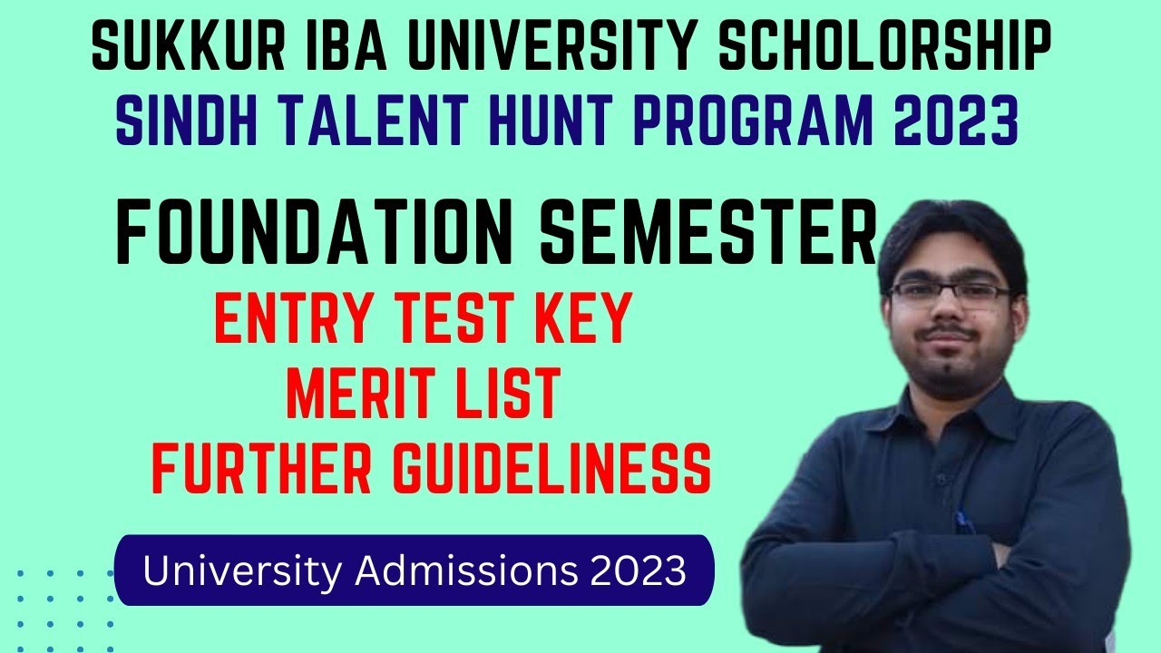STHP iba sukkur 2023 | iba foundation semester | university admission ...
