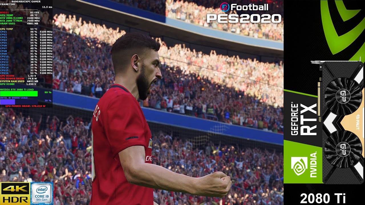 eFootball Pro Evolution Soccer 2020 Max Settings 4K | HDR | RTX 2080 Ti ...