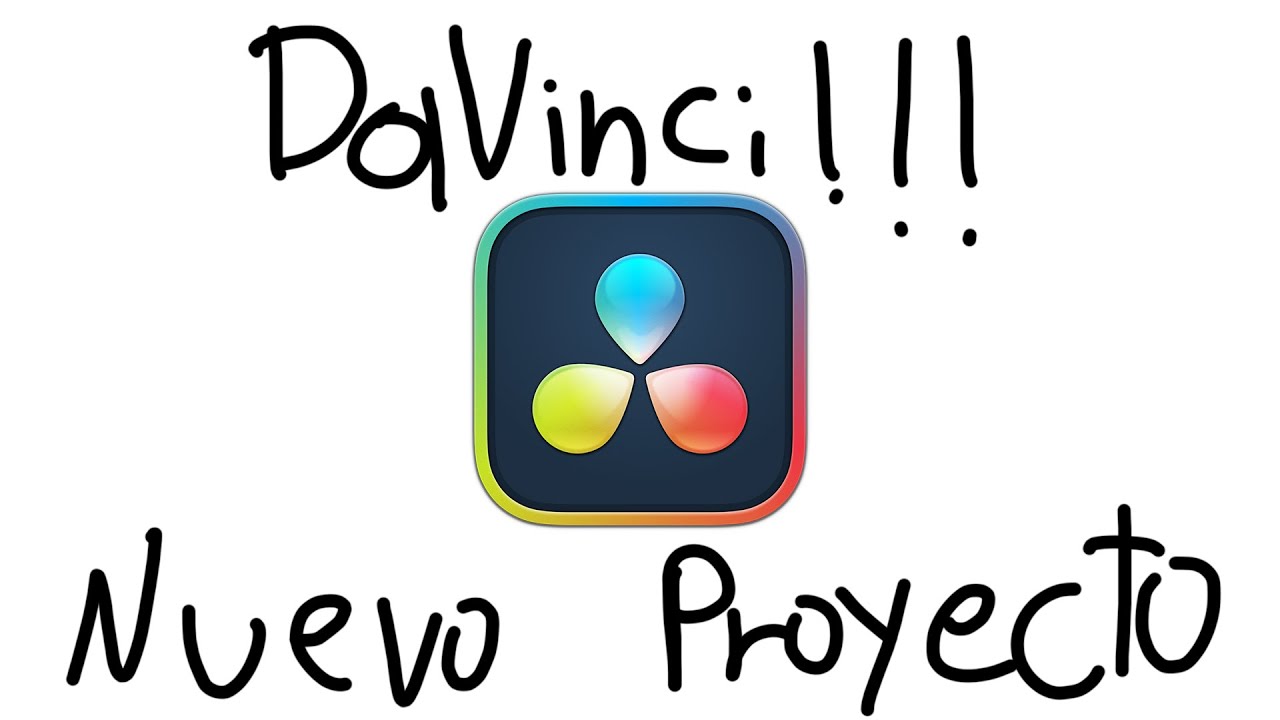 Cómo crear un nuevo proyecto en DaVinci Resolve - YouTube